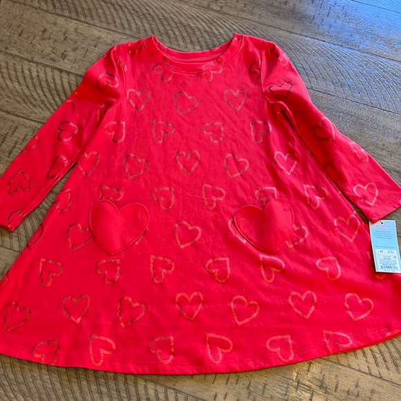 Dresses | New Cat And Jack Red Heart Dress | Poshmark